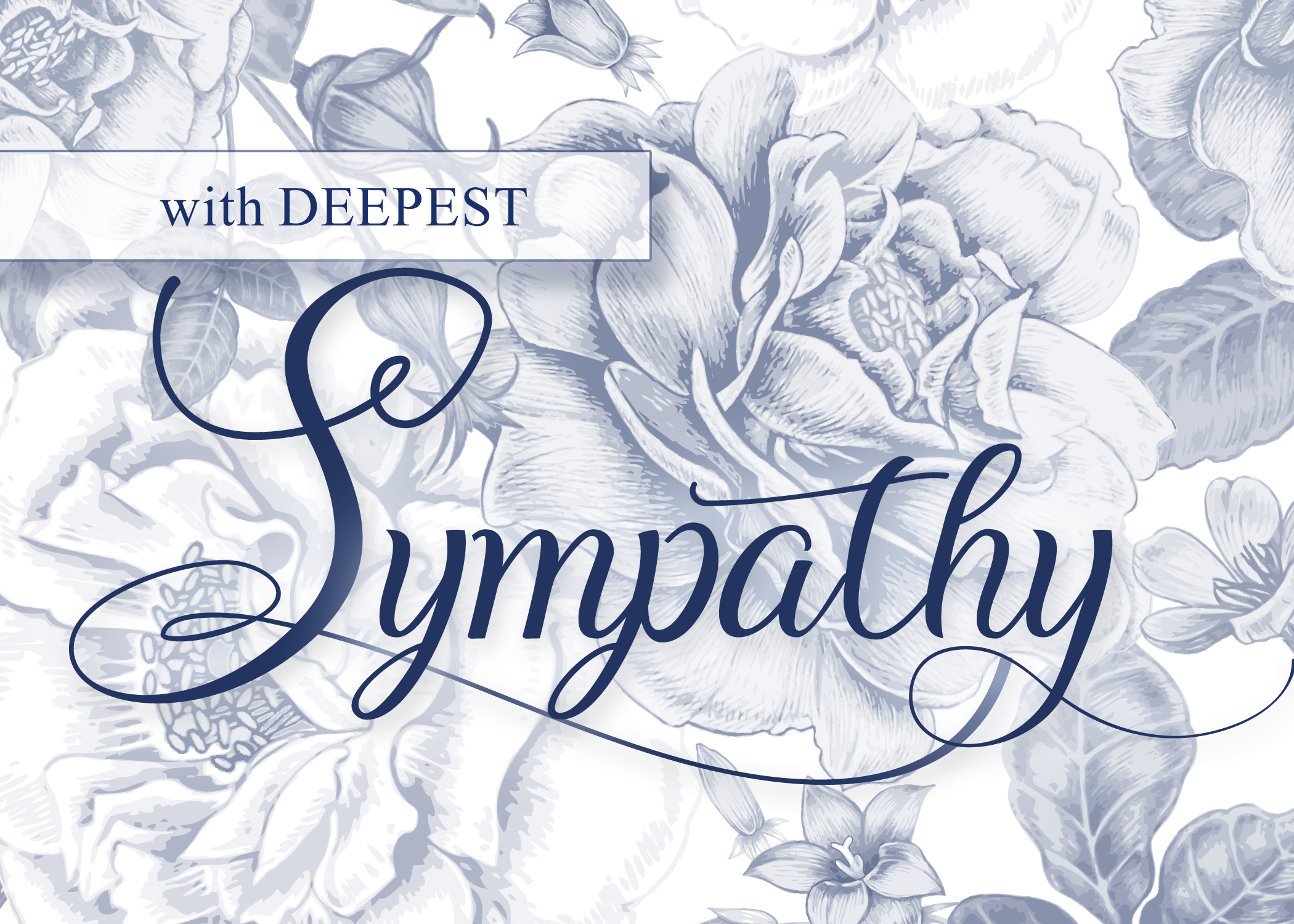 Sympathy Vintage Blue Roses