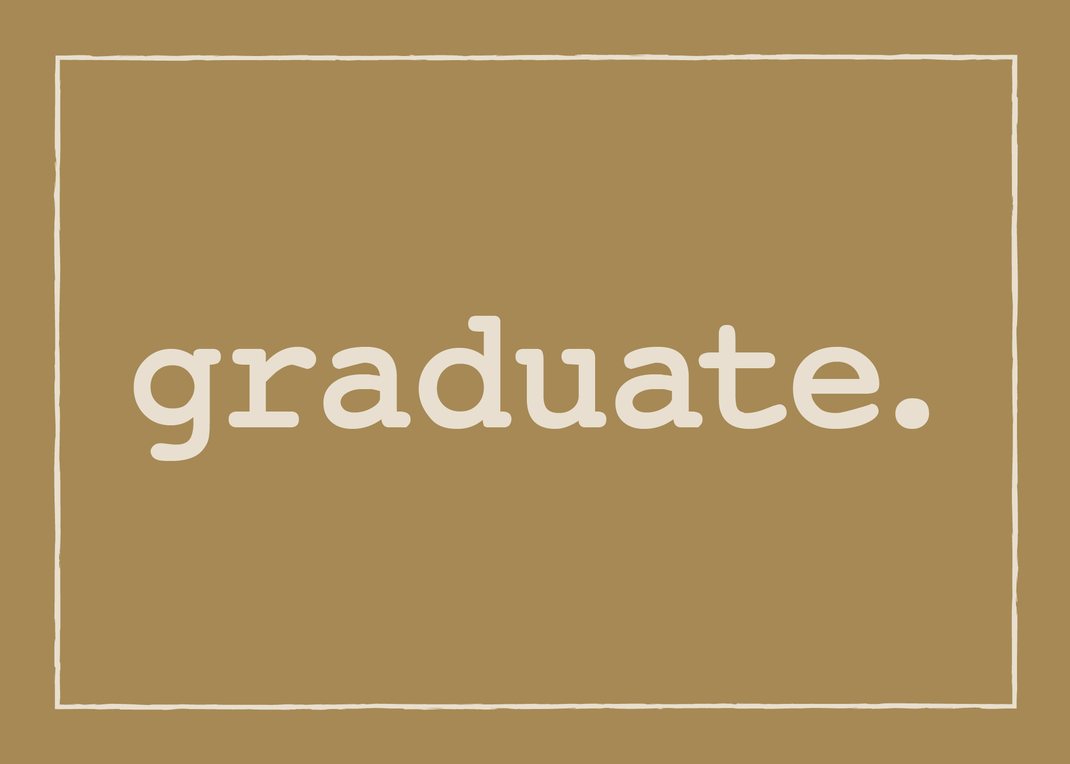 Graduate Definition Congratulations Simple Brown